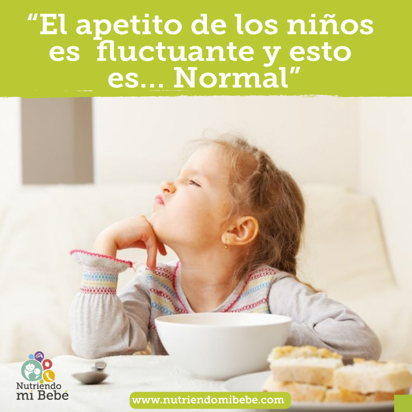 Nutriendo mi Bebé | ¿Porqué cambia el apetito en los niños?
