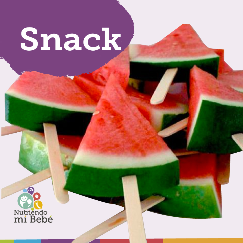 Nutriendo mi Bebé | Recetas | Snack Paletas de Sandia para bebés
